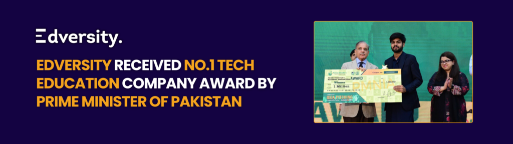 Edversity Wins National Innovation Award 2023 by Prime Minister of Pakistan - Edversity